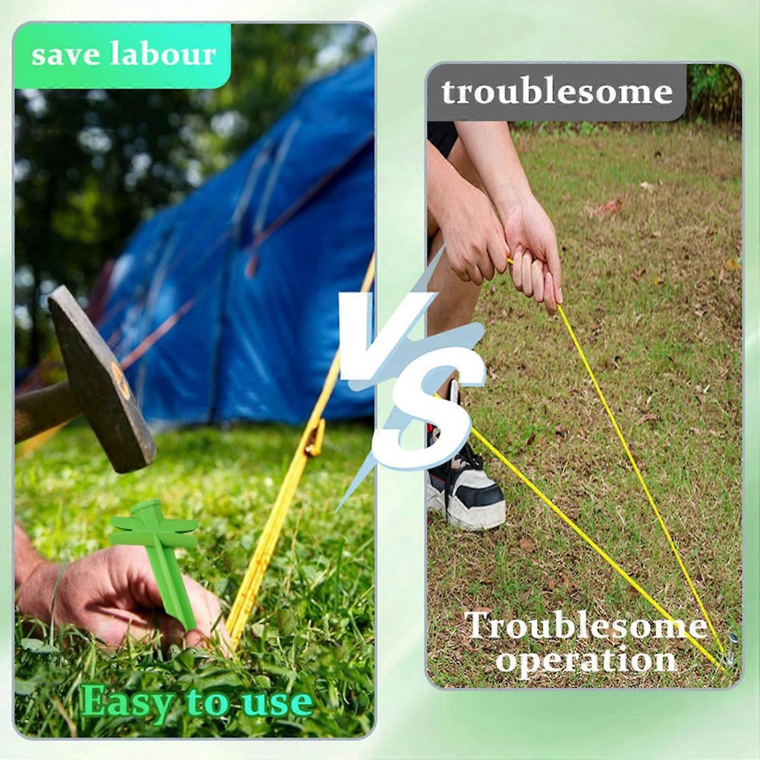 Ground Wind-Resistant Tent Pegs for Camping, High Tensile Strength ...