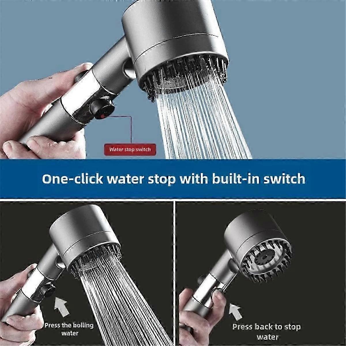 An Ion Shower Drops Filtered Showerhead, a Handheld High-Pressure ...