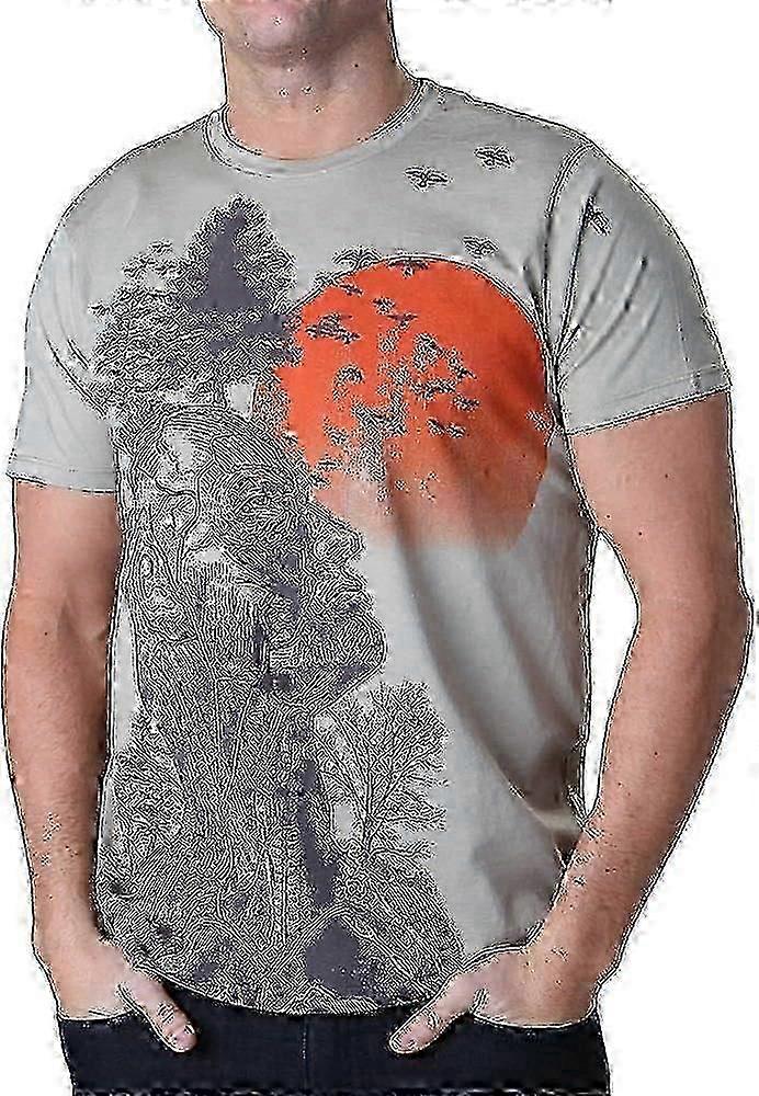 Cotton Blend T-Shirt for Men, Human Tree Print for Casual Hangover Wear ...