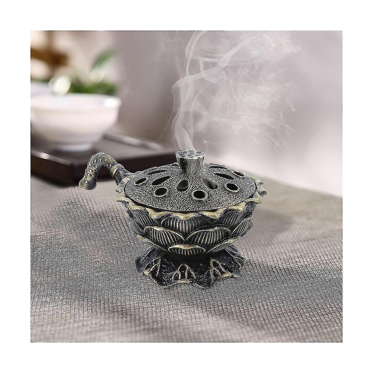 Frankincense Resin Burner,incencence Burner With Handle , Lotus Shaped ...