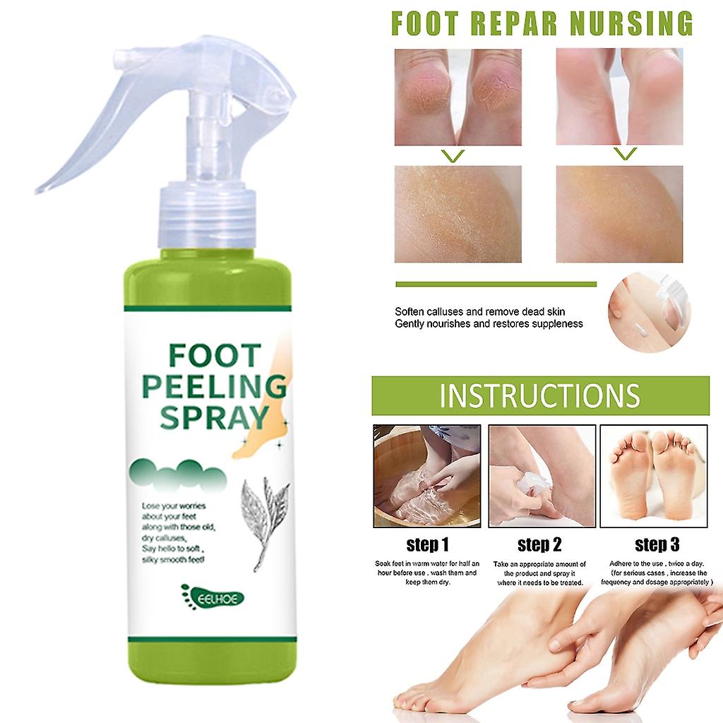 Foot Peel off Spray Foot Exfoliating Spray Remove Dead Skin Foot ...