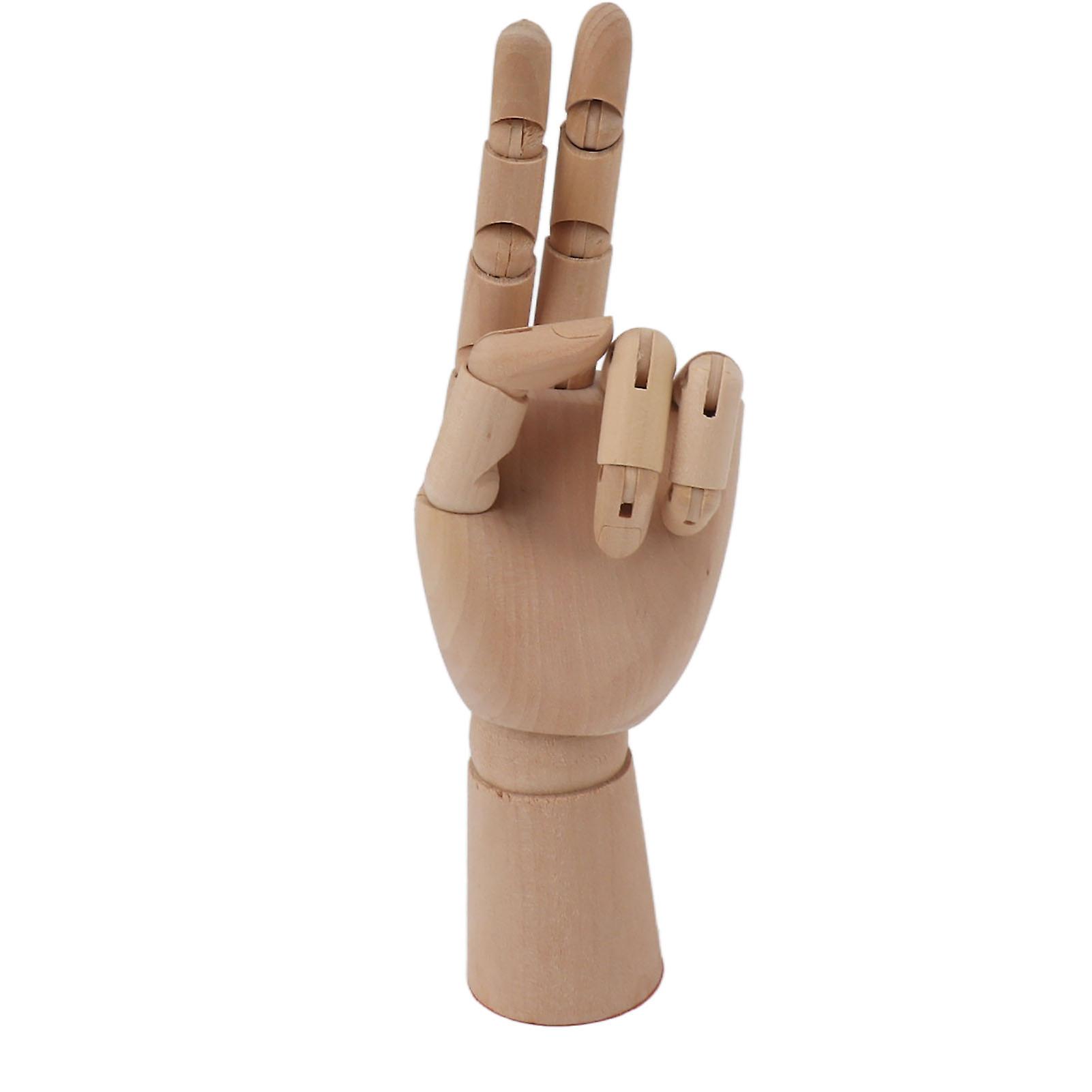 Flexible Wooden Hand Model Moveable Wooden Artists Manikin Hand Figure ...