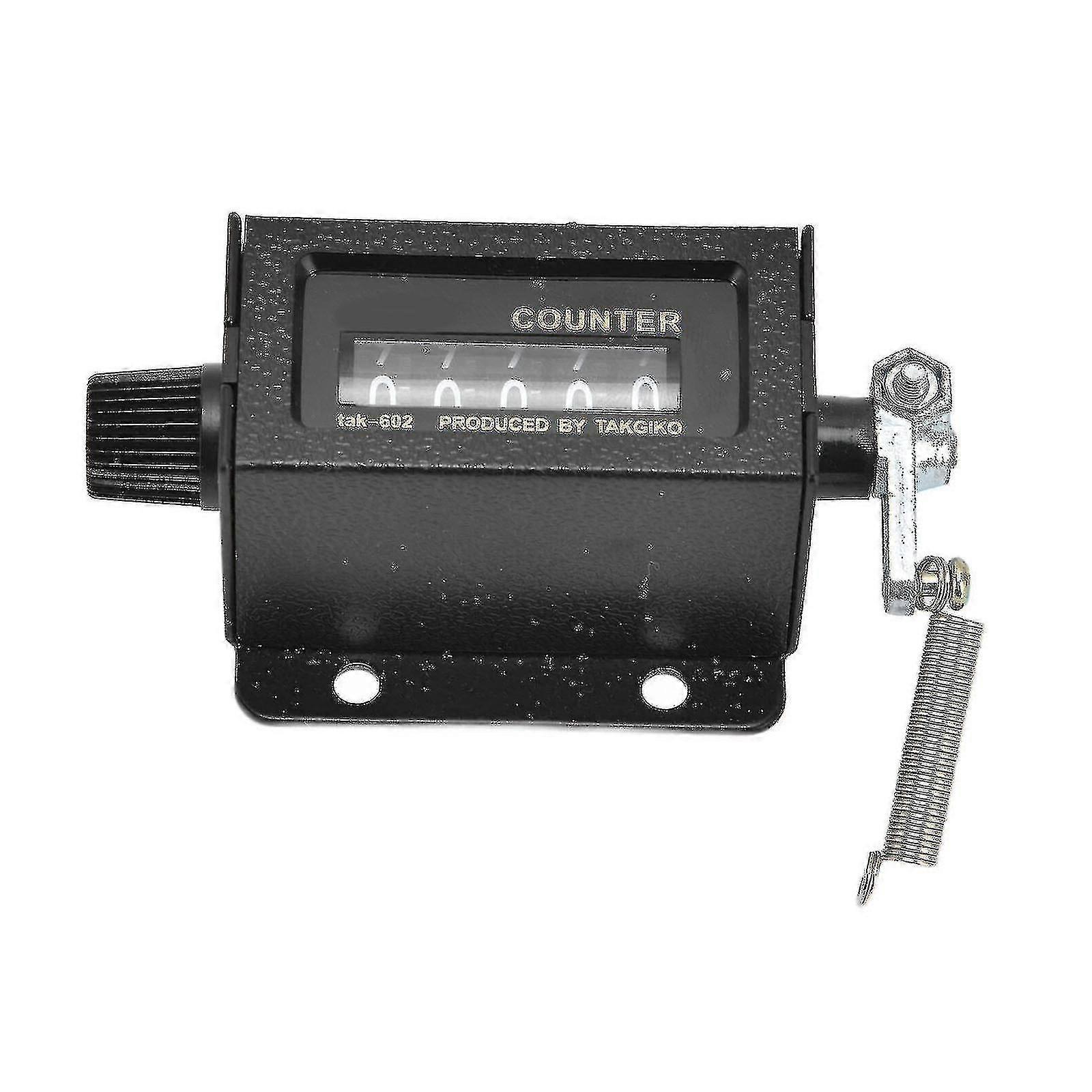 Mechanical Counter, 5 Digit Counter 0-99999 Manual Mechanical Reset ...