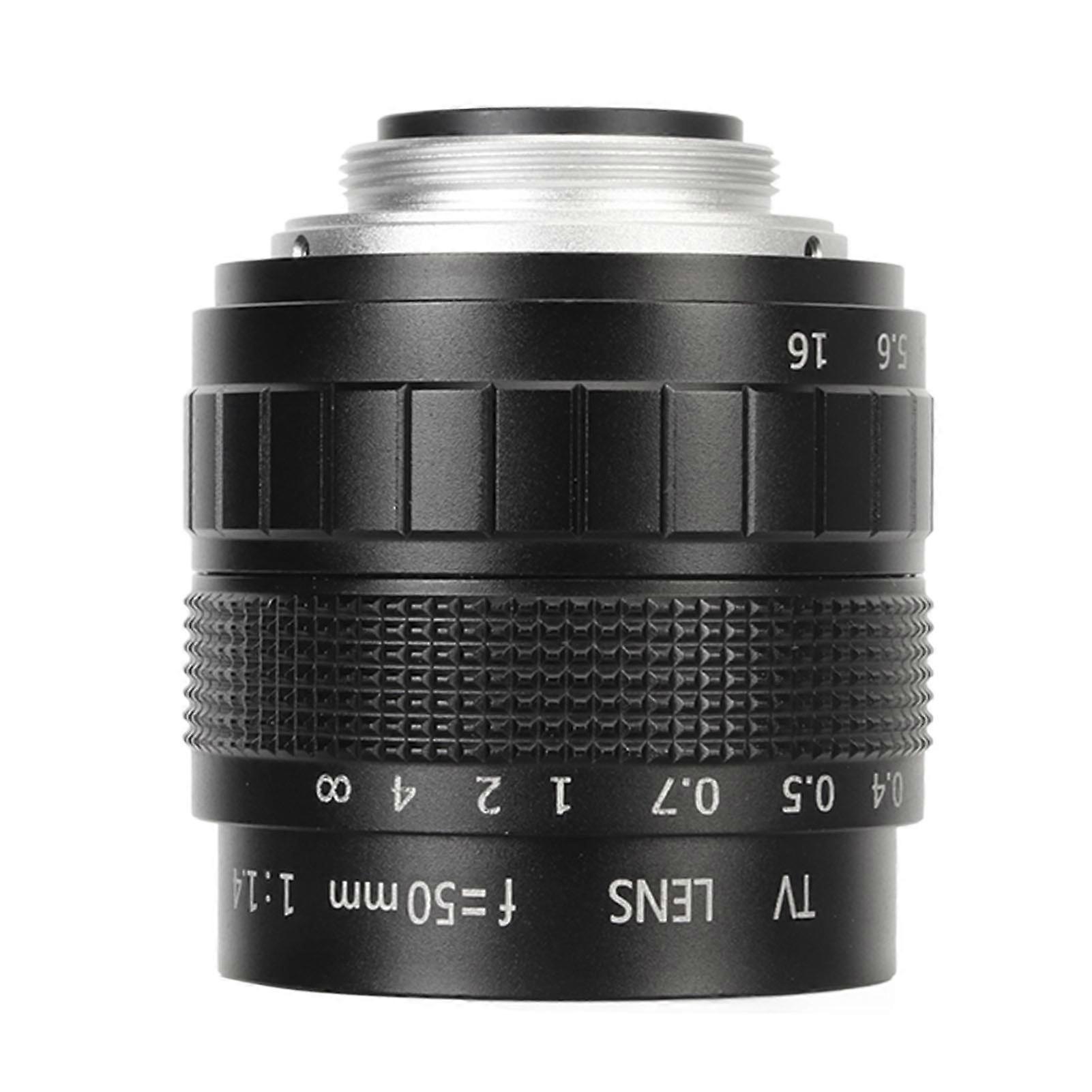 50mm Manual Focus Prime Lens F1.4 C 2/3inch Large Aperture Fixed Focus ...