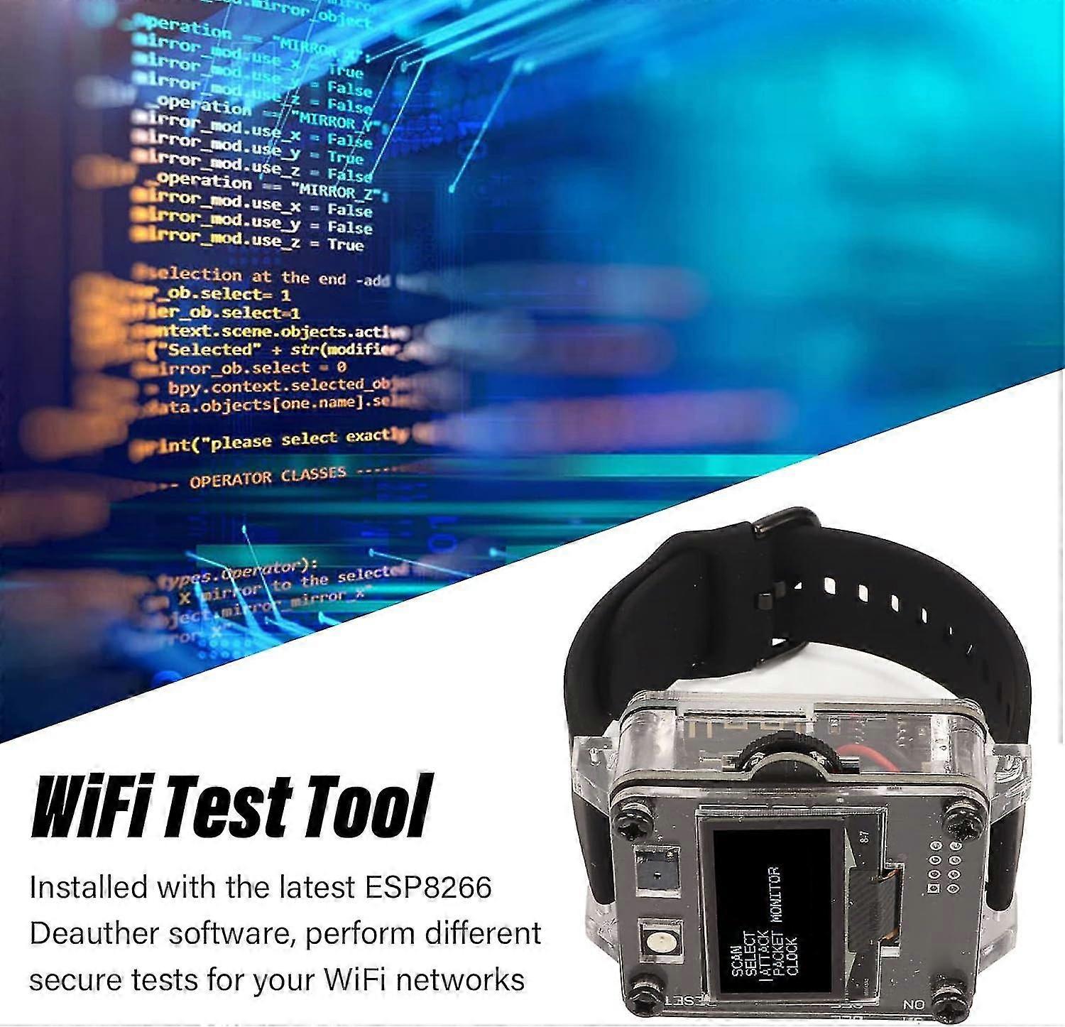 Deauther Watch Se Wifi With Buzzer, Programmable Development Board Esp8266, Display1,3, For Wifi ...