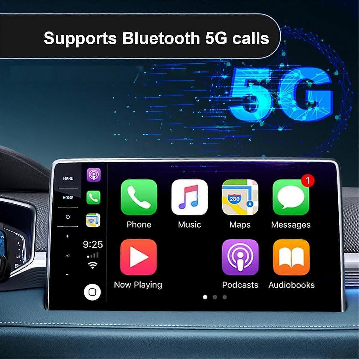 2 in 1 Wireless CarPlay Adapter Android Auto Wired to Wireless Smart ...