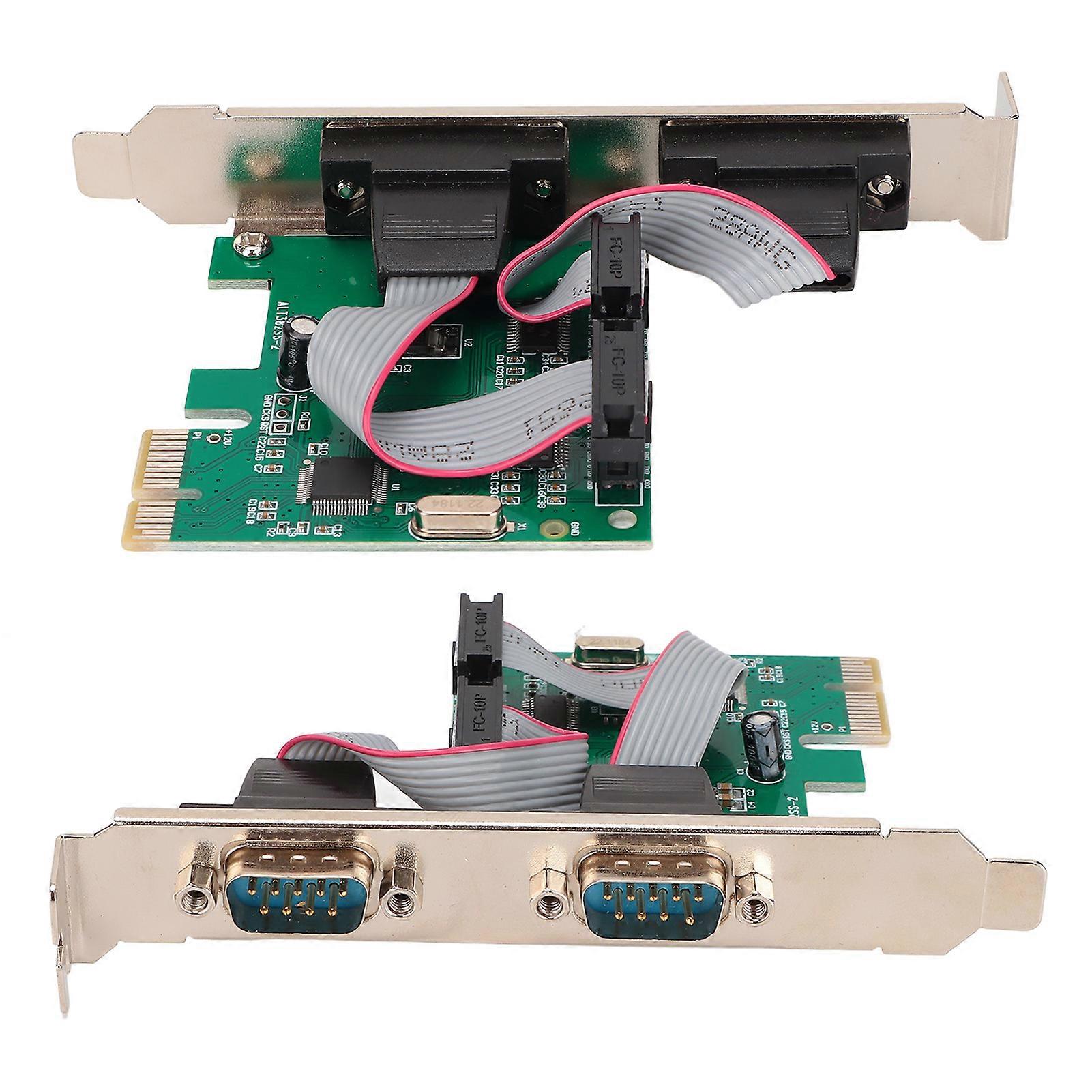 Pcie Expansion Card PCIE Serial Card Computer Desktop COM Port PCIE to ...