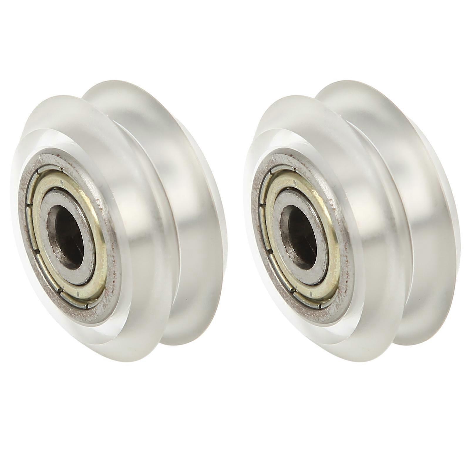 12Pcs V-Type Wheel Plastic Pulley Transparent Passive Bearing Wheels 3D ...