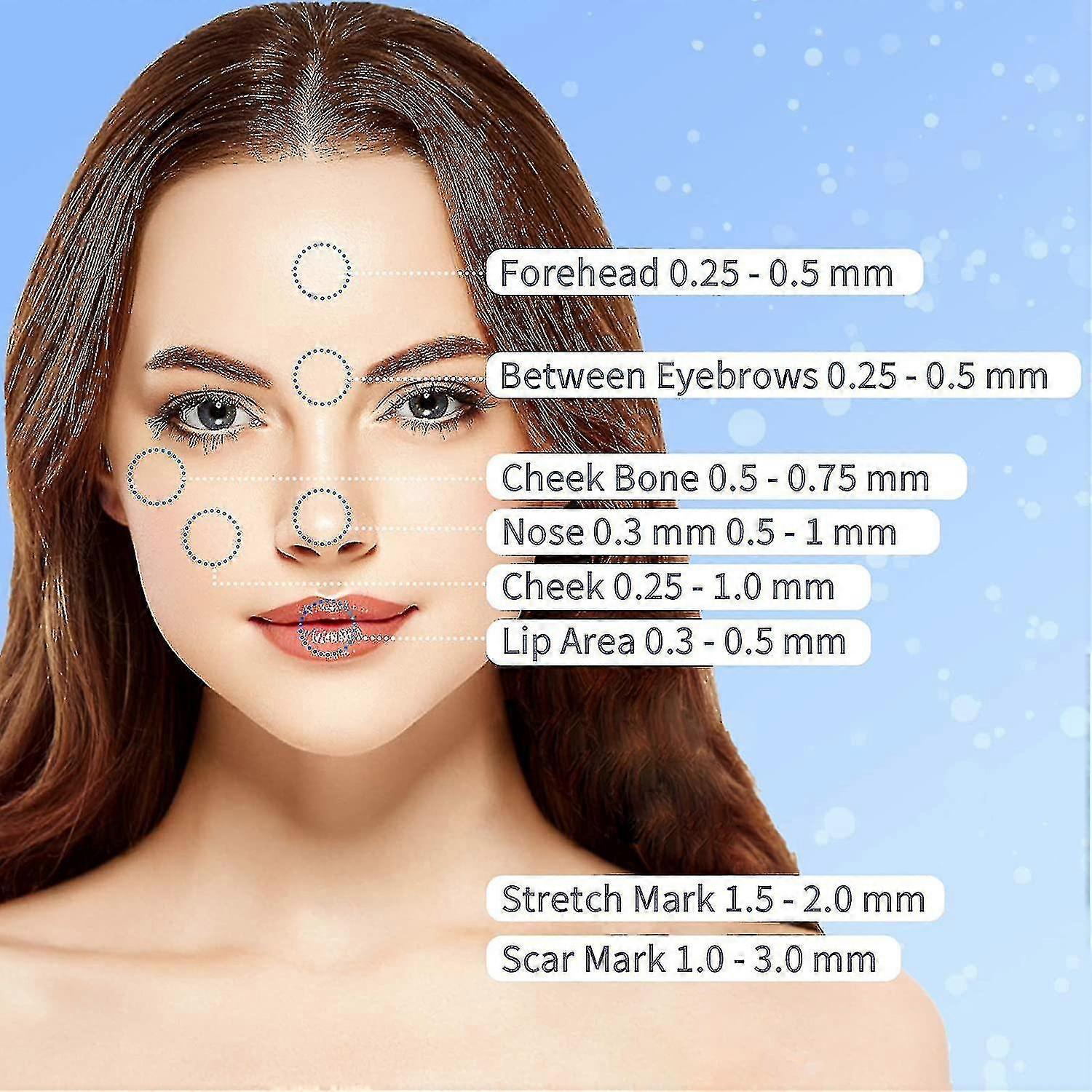 Adjustable Microneedle Derma Stamp For Face Skin Acne Scar Repair And ...