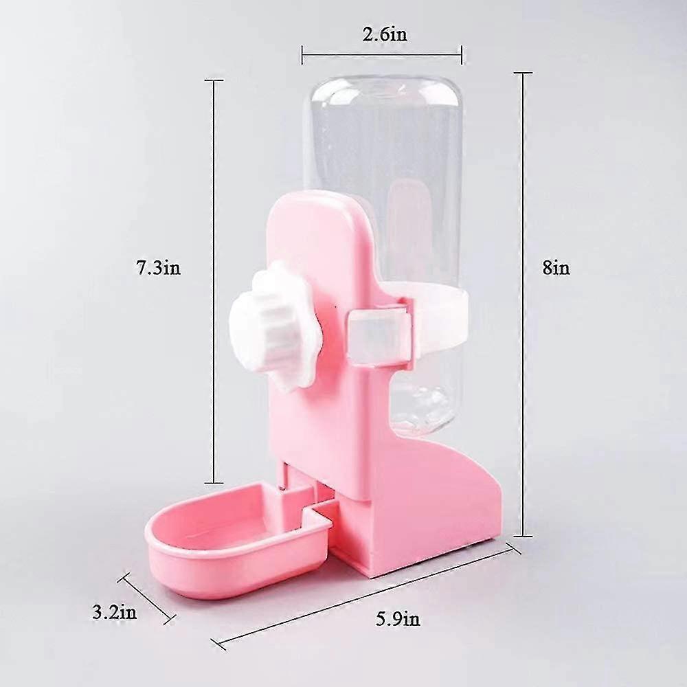 Rabbit Water Bottle, Guinea Pig Water Bottle,17oz Hanging Fountain ...