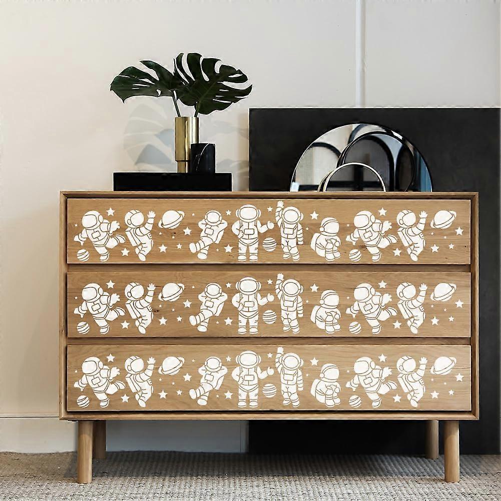 Astronaut Stencil for Painting 11.8x11.8 inch Spaceman Stencil Planet ...