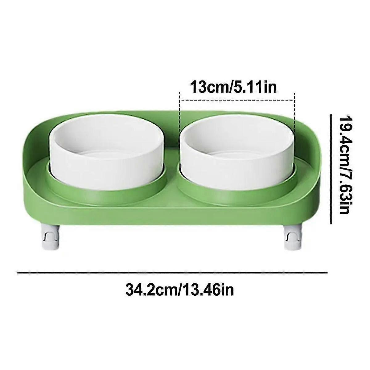 Tilted Elevated Bowl Tall Cat Dishes Ergonomic Stress-free Pet Feeder ...