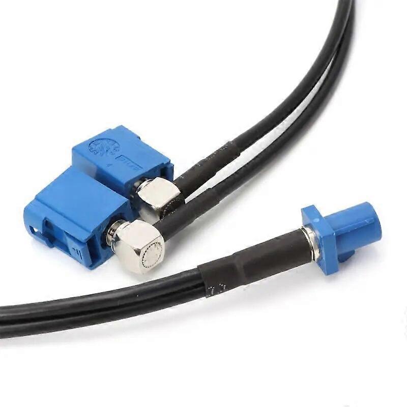 New Fakra C Male Plug To 2 x Fakra C Female Jack RG174 Y Type Splitter Combined Cable 50cm ...