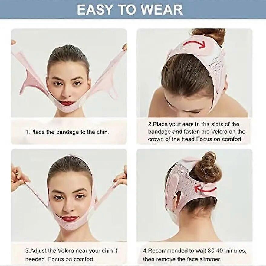 Double Chin Reducer Face Slimming Strap V Line Lifting Face-belt Chin ...