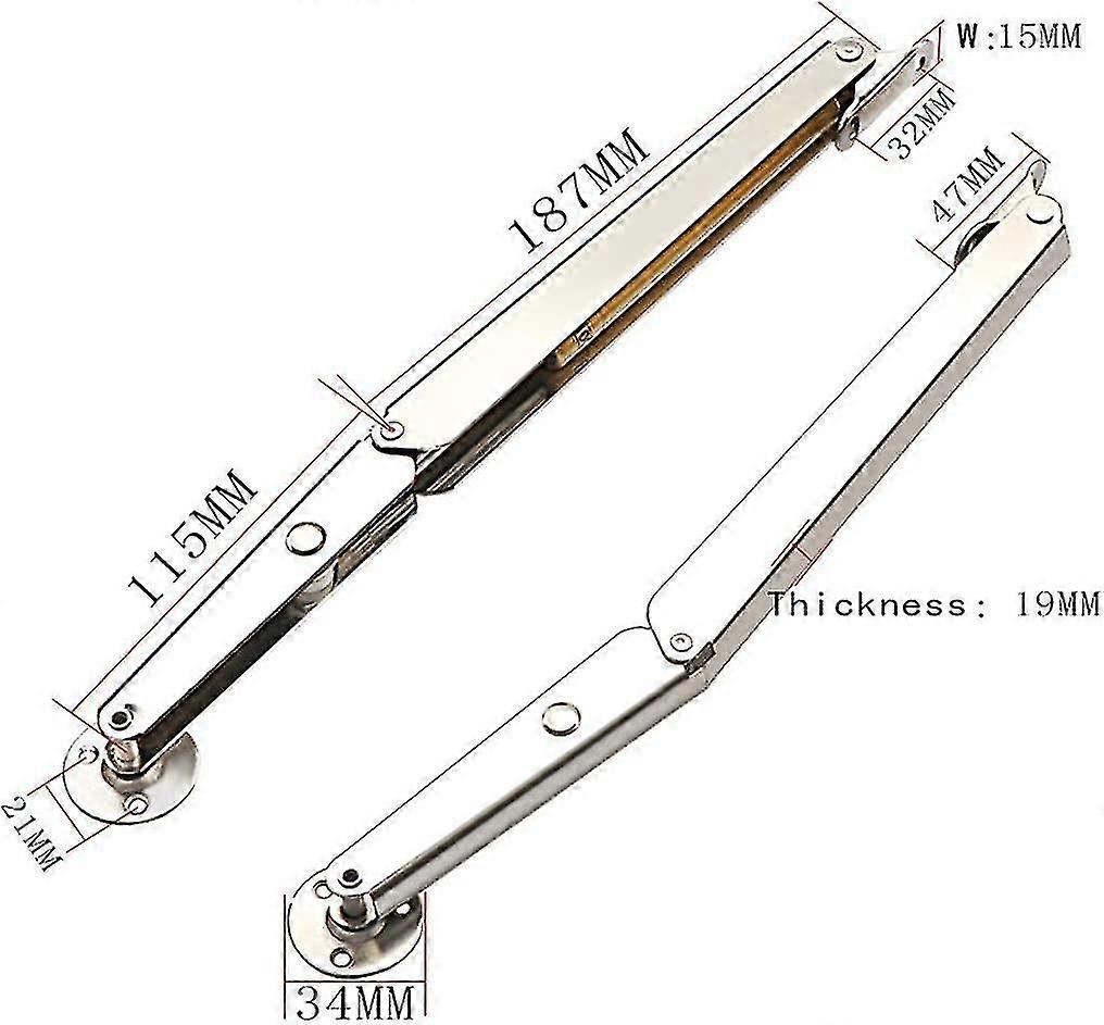 2 Pack Pneumatic Lid Lifter (200n/44lb), Heavy Duty Gas Spring Lid ...