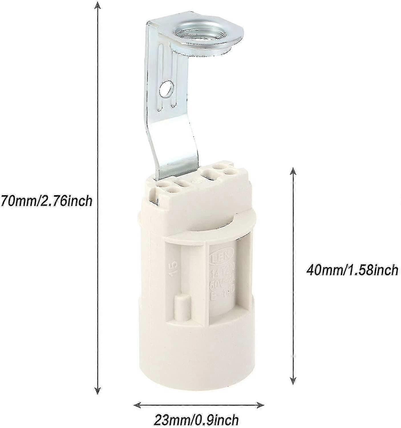 10 Pcs E14 Bulb Base Adjustable E14 Lamp Sockets Converter E14 Sockets ...