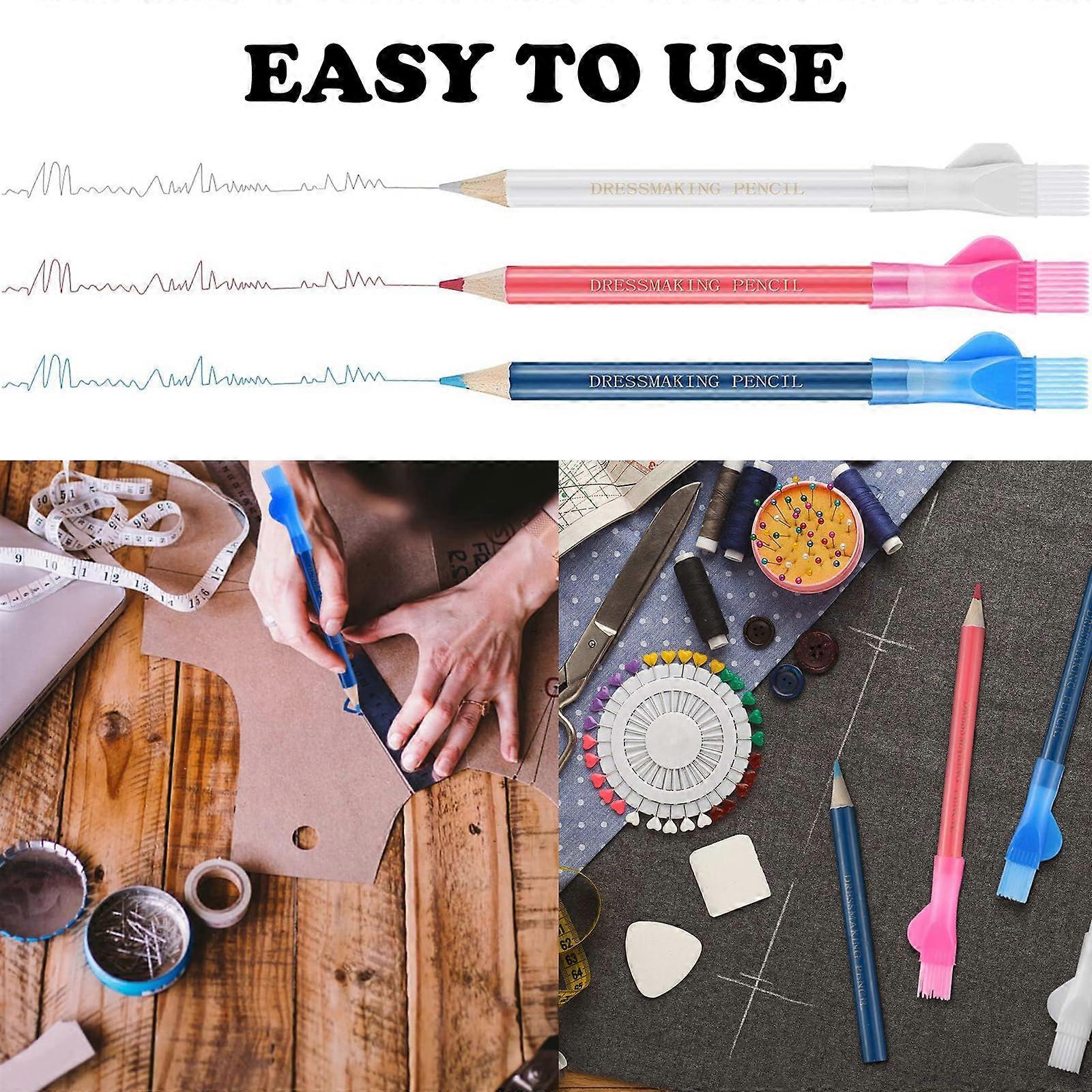 pieces tailor's chalk pencils, water-soluble chalk for sewing fabric ...