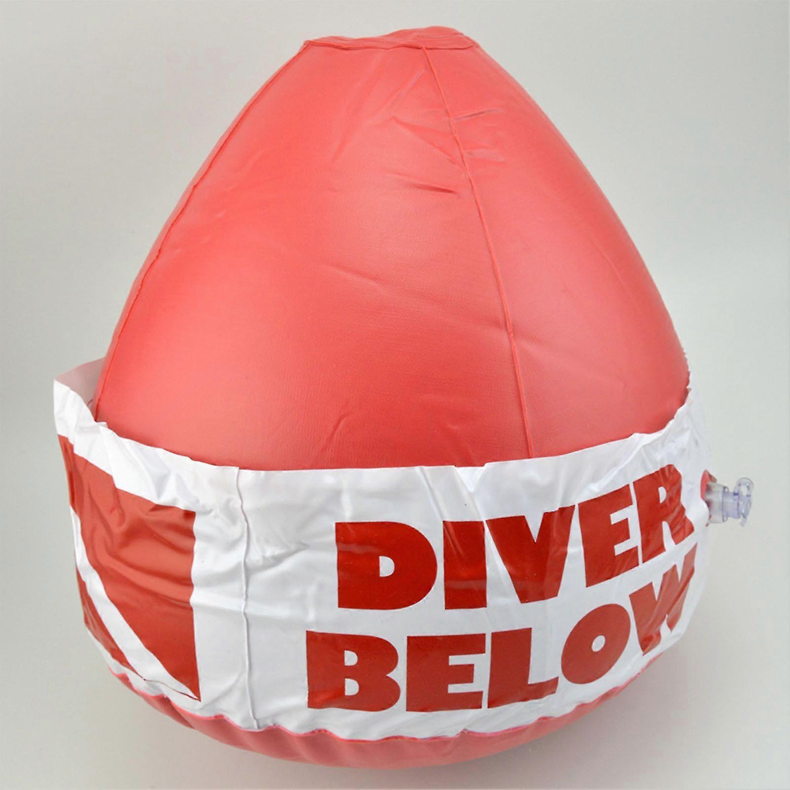 1 Set Buoy Ball Inflatable Heavy Duty PVC Diver Below Flag Buoy Float ...