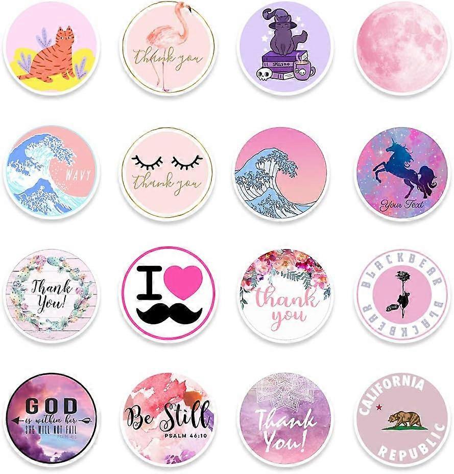 50 pieces pink cute girl stickers, vinyl waterproof decals for kids ...