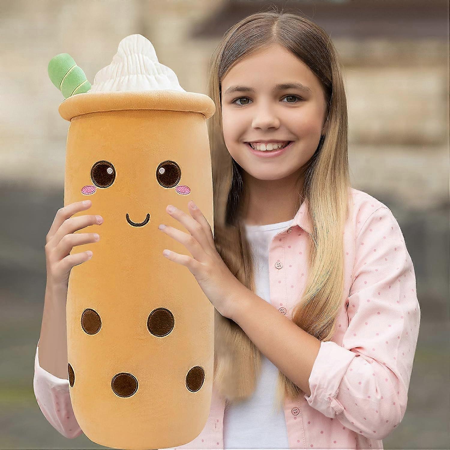 24inch Long Boba Tea Plush Bubble Tea Stuffed Toys, Cute Milk Cup ...