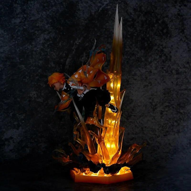 Demon Slayer Anime Jane Engraved Agatsuma Zenitsu Thunderbolt Flash Pvc ...