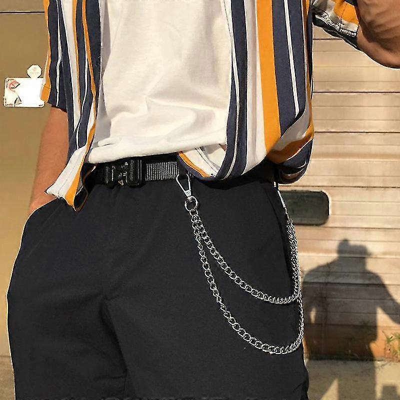 2pcs Fashion Men's Pants Chain Jeans Chain Punk Hip Hop Pants Chain ...