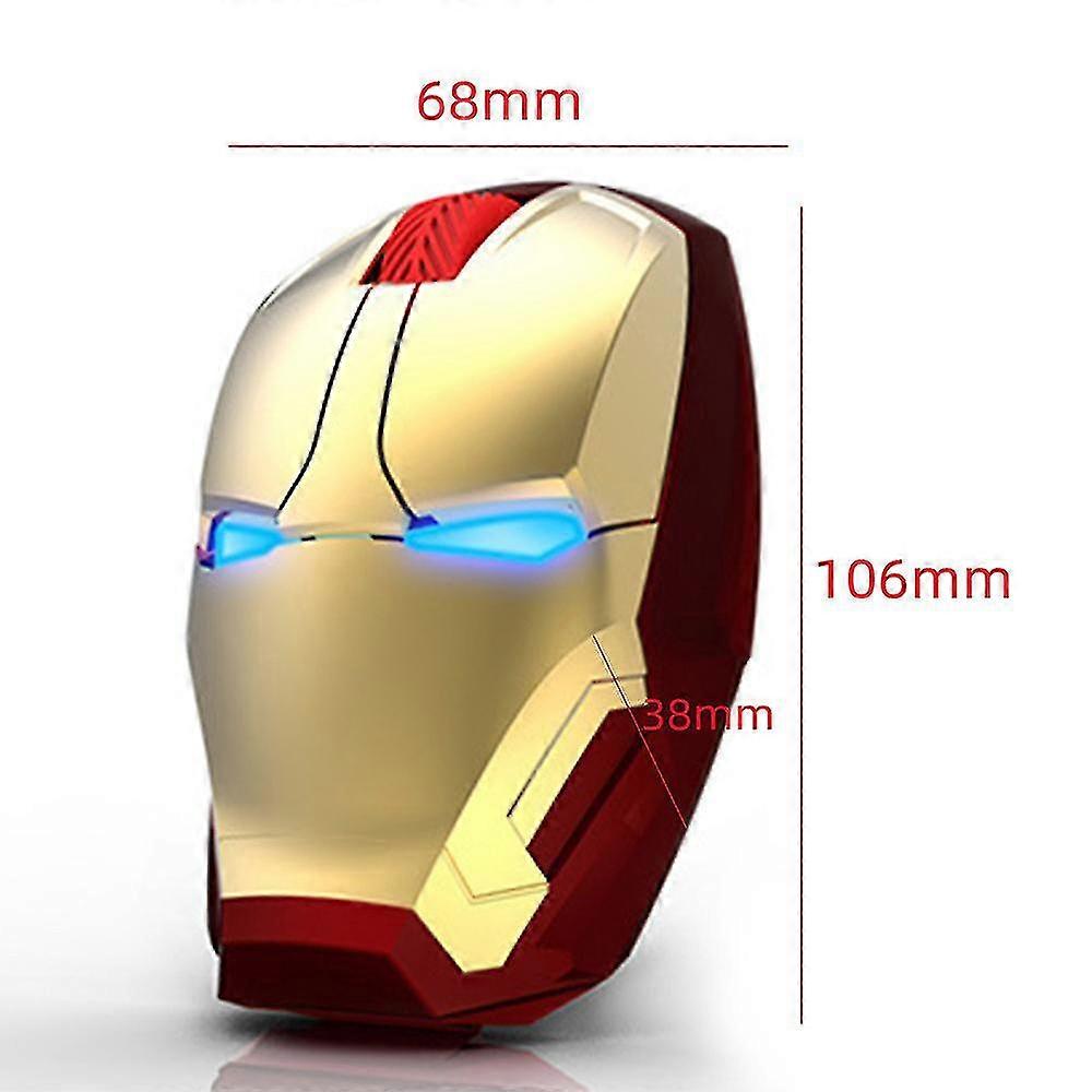 Ergonomic Wireless Iron Man Mouse Creative Portable Computer Gaming ...