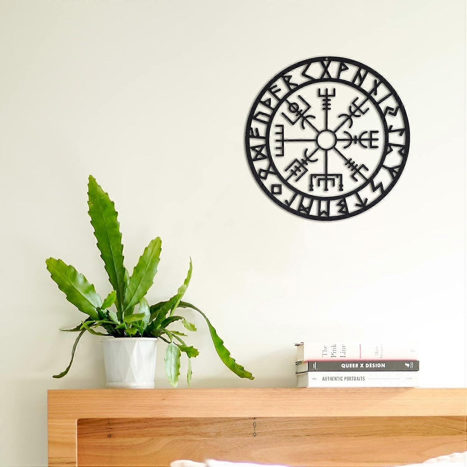 Viking Wall Decor, Metal Viking Decor, Metal Viking Wall Art, Compass ...
