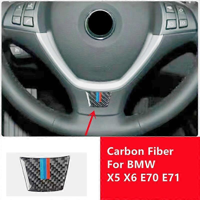 Carbon Fiber Stickers For BMW X5 X6 E70 E71 Interior Modification Cover ...