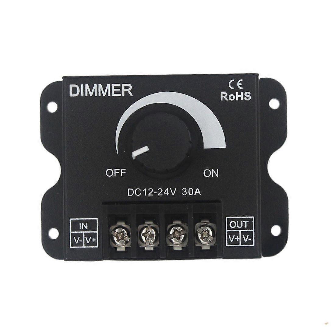 LED Dimmer Controller 12V 24V 30A PWM Dimmer 360W for LED Strips Or LED ...