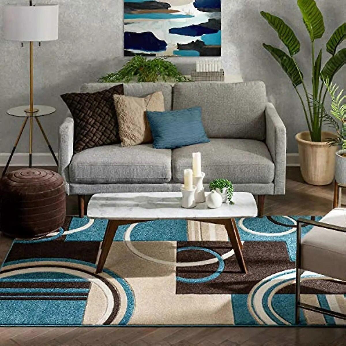 Geometric Circles Carpet for Living Room Home Decoraions Sofa Table ...