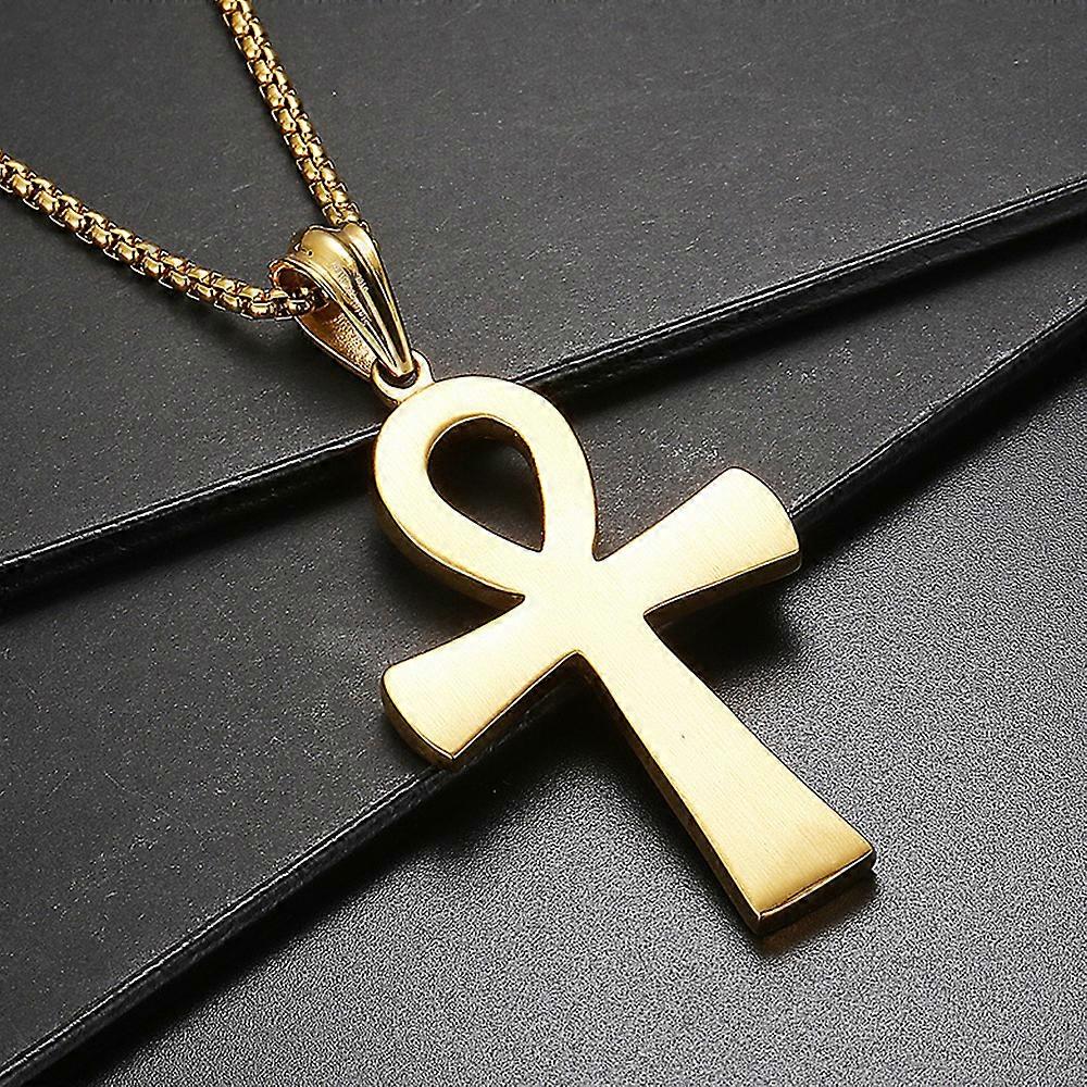 Title: Ancient Egyptian Ankh Cross Pendant, Stainless Steel Rock Hip ...
