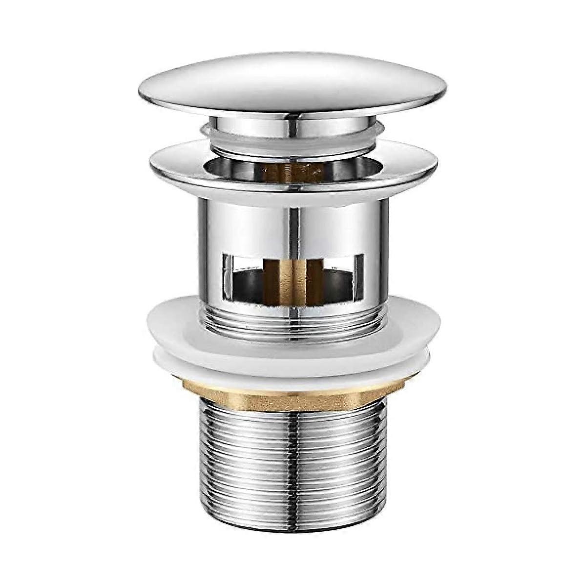 Pop Up Sink Drain, Waste System Drain with Overflow, for Sink (Chrome ...