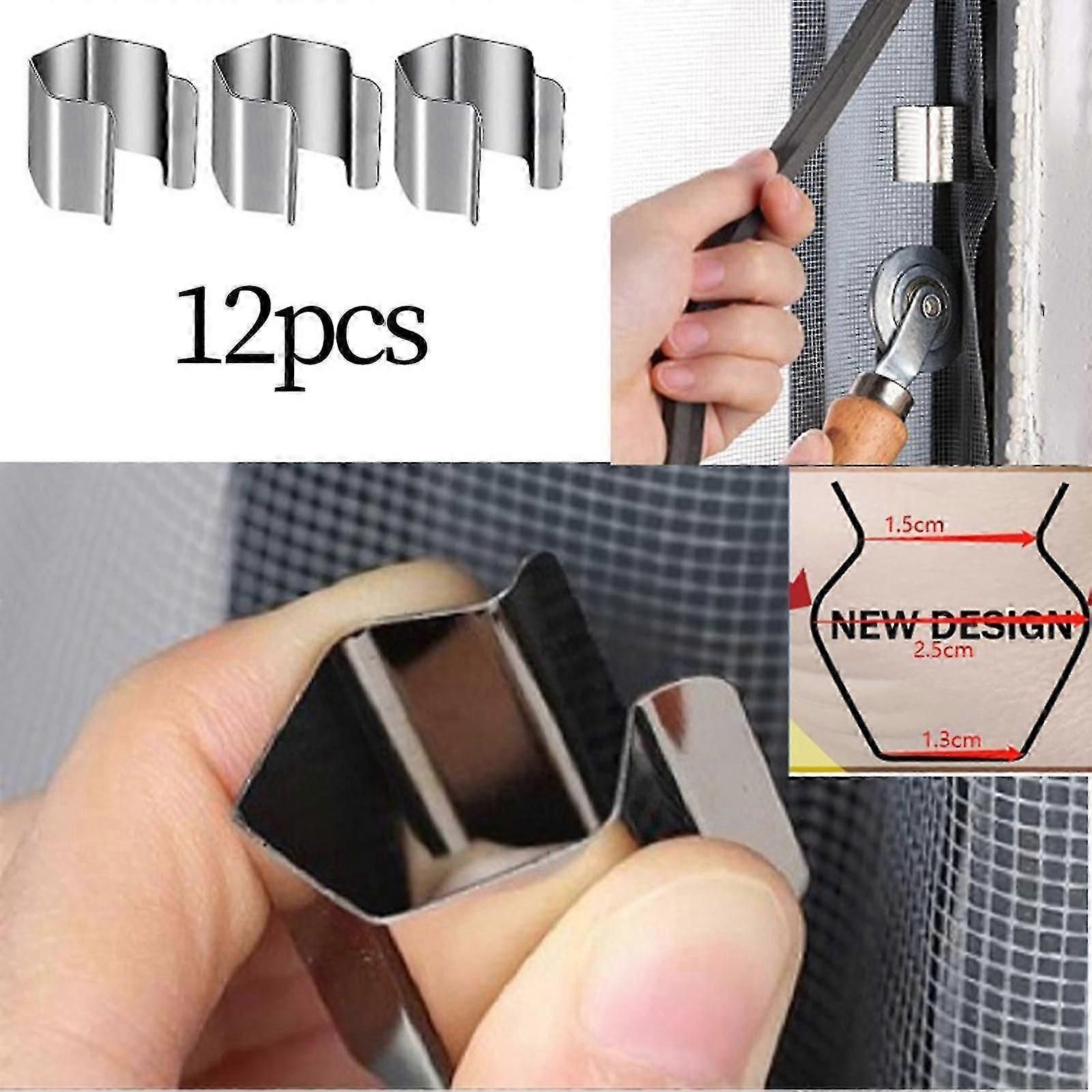 12x Screen Installer Clips Accessories Premium Screen Door Tool For ...