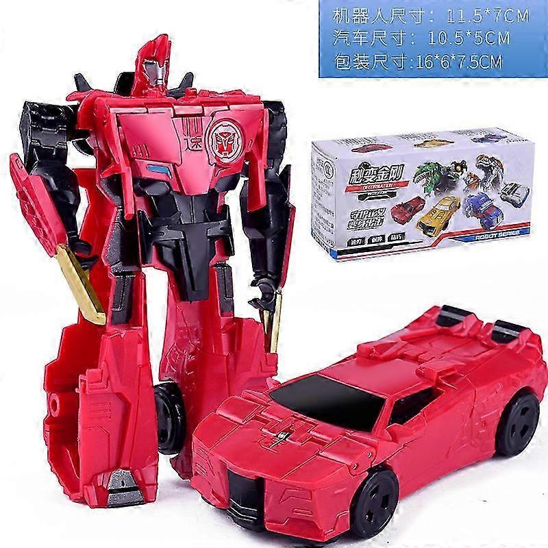 12CM Transformation Robot Kit Toys Models 2 In 1 One Step Model ...