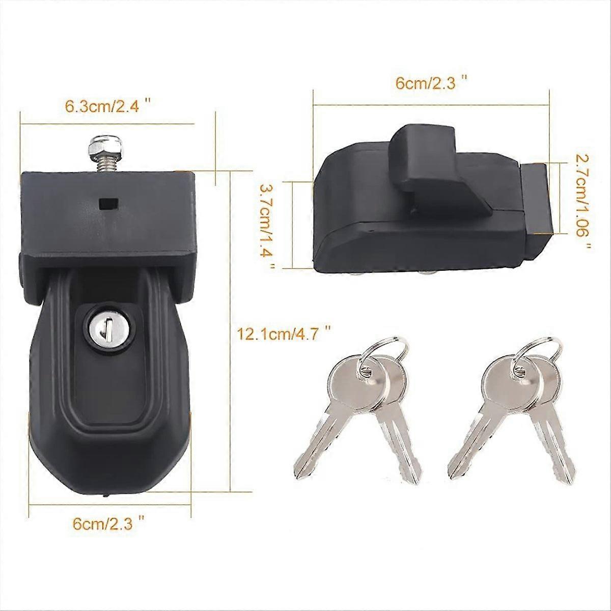 1 Set Car Hood Latch Lock Kit With Lock Key For Jeep Wrangler Jl Jlu ...