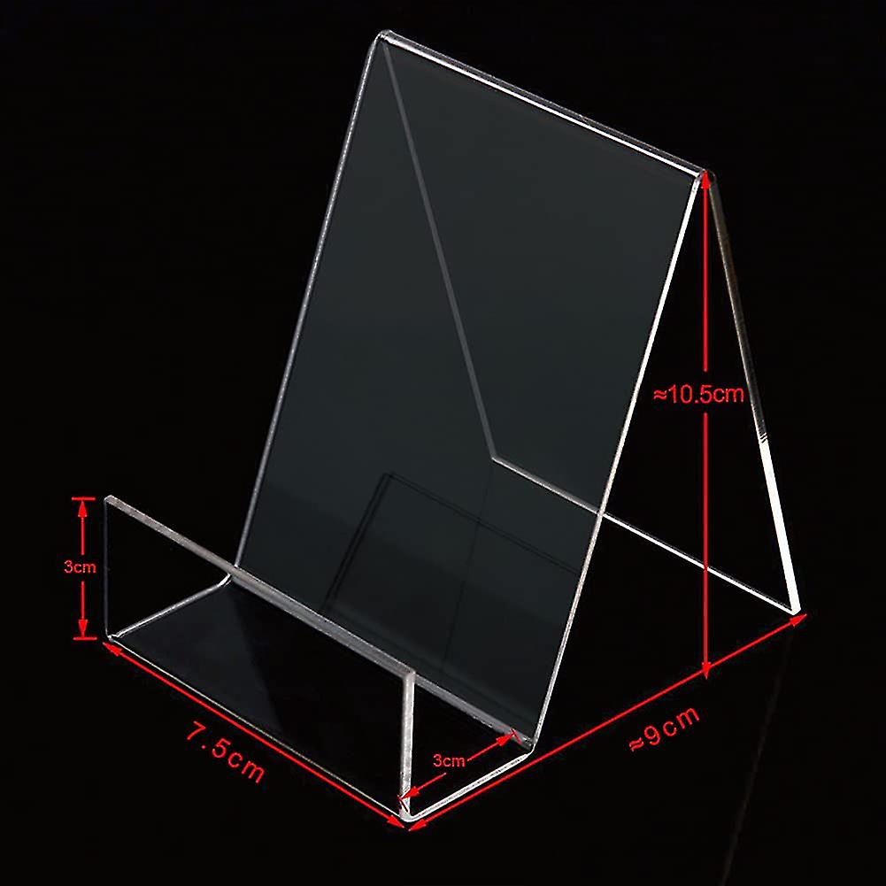 6 Packs Clear Acrylic Book Stand,transparent Book Display Stand, Book ...