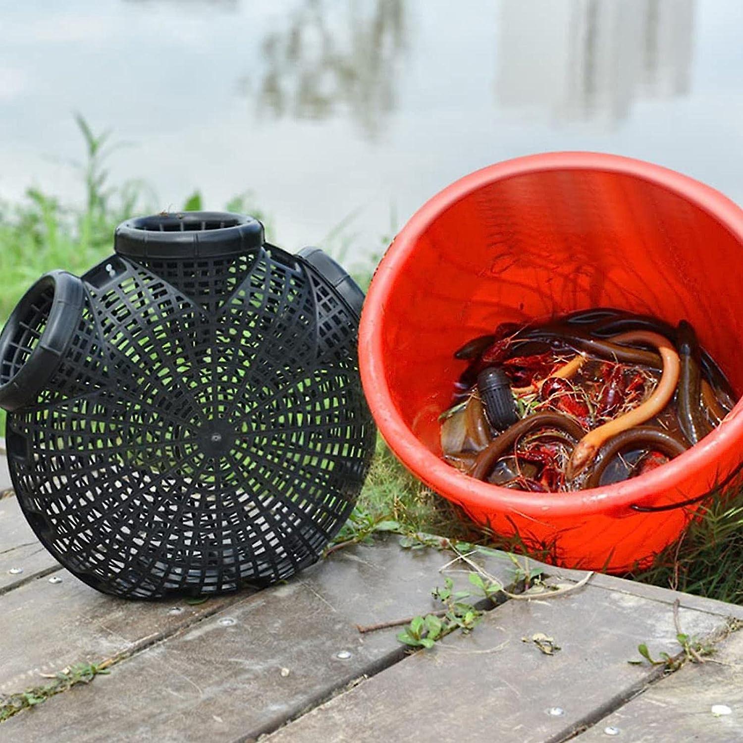 Crayfish Trap, Portable Crab Fishing Net For Eels, Crayfish Trap For Lakes, For Catching Trout ...