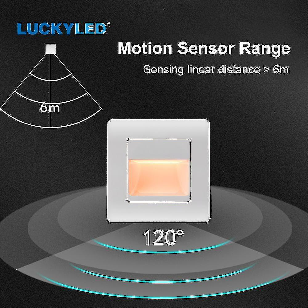 Recessed Led Wall Light Pir Motion Sensing Stair Light Ac85-265v Step ...