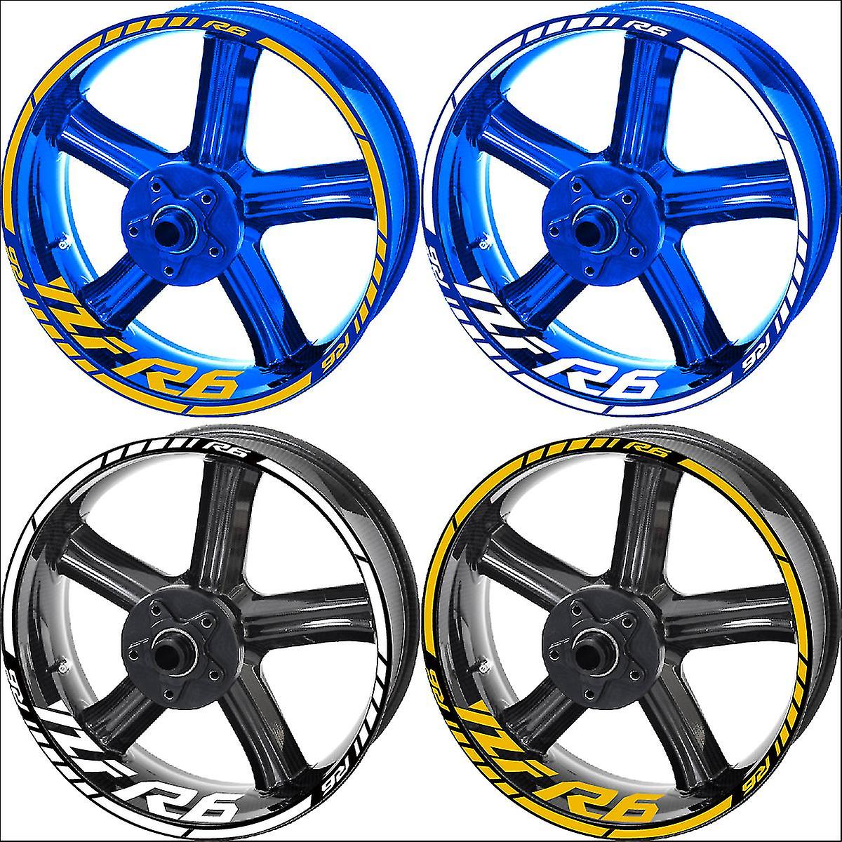 Rim Sticker For Yamaha R6, Kit'autocollants De Whees, Logo Yzf R6 ...