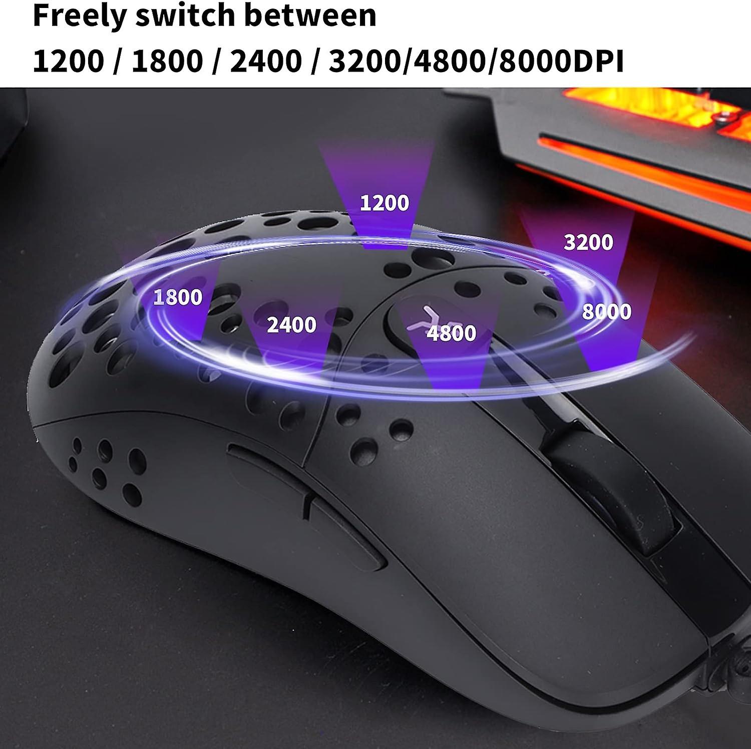 RGB Wired Gaming Mouse, Lightweight 8000DPI Ultralight Mouse, Wired Six ...