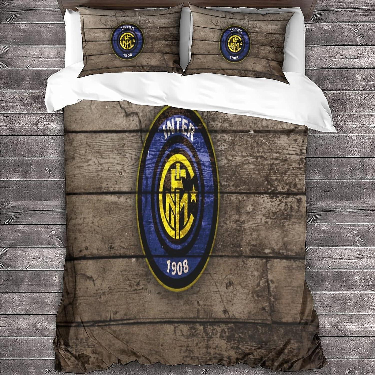 HOUKIG Inter Milan - 3D Duvet Cover, Cotton Bedding Set, Easy Care Printed Duvet Cover And ...