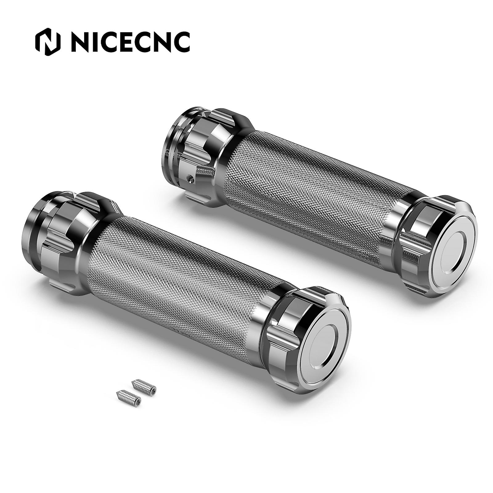 Chrome Handlebar Hand Grips For Harley Road King Road Glide Street ...