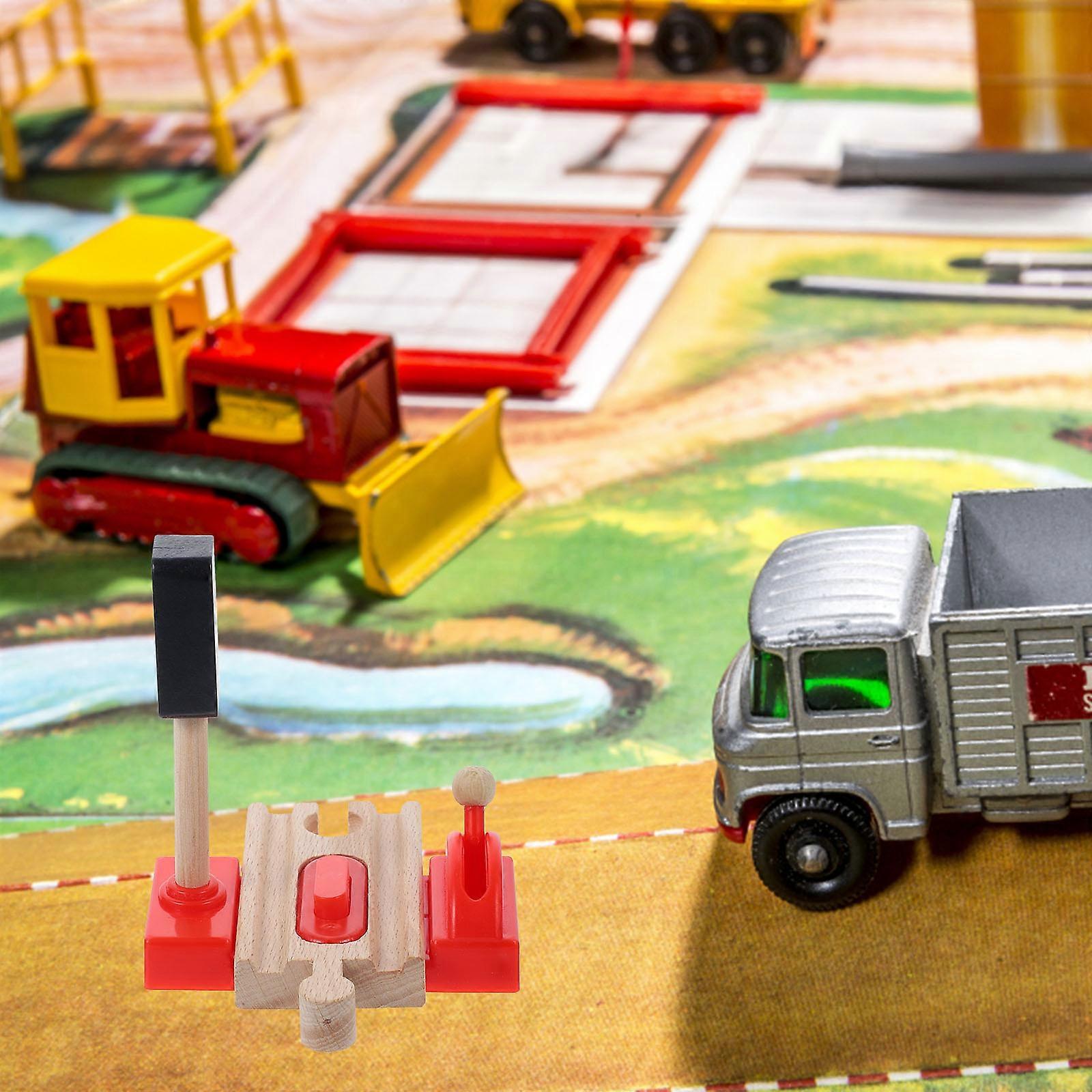 Wooden Toy Train Accessory Wooden Railway Roadblock Train Roadblock Toy ...