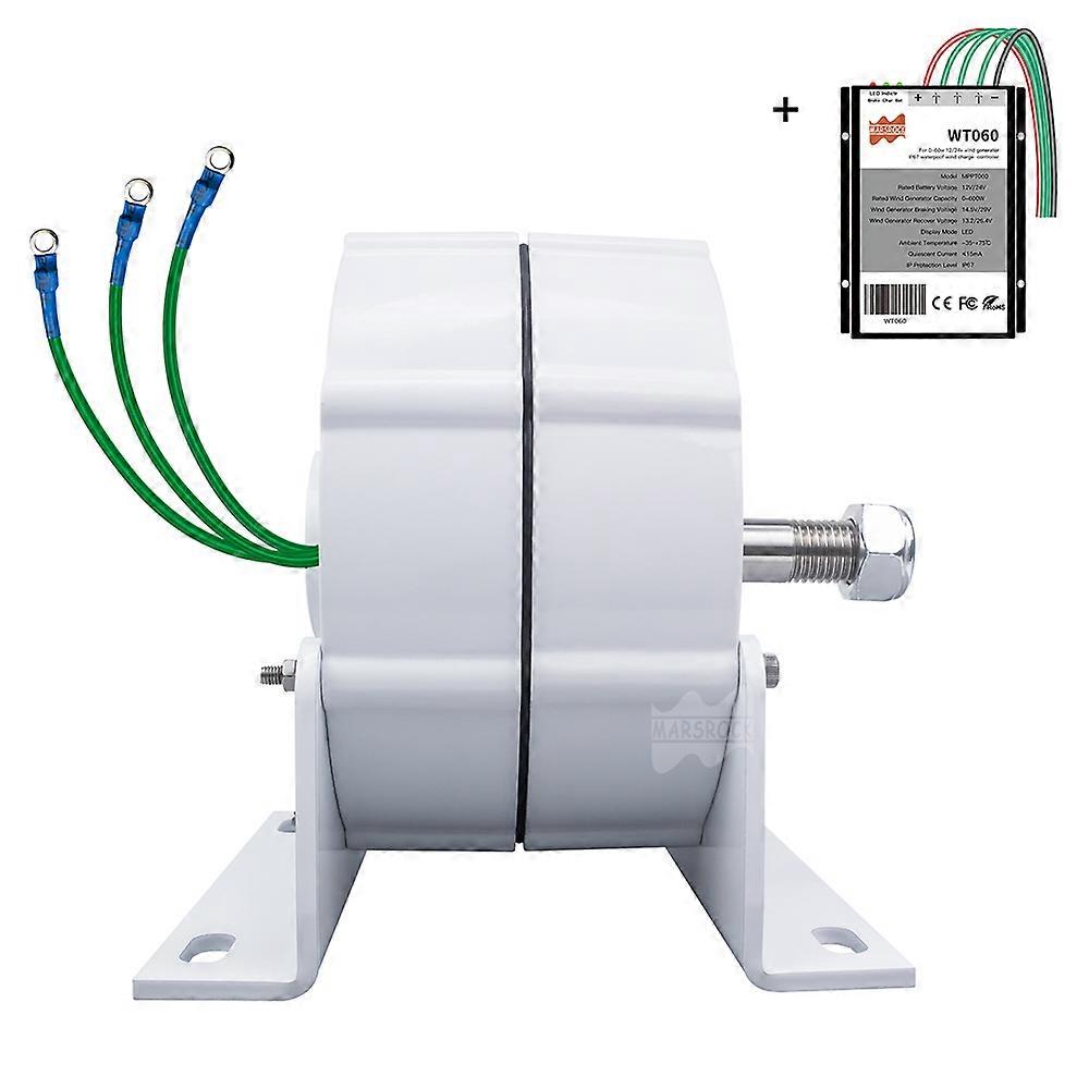 600w 12v 24v Low Rpm Permanent Magnet Generator With Base And ...