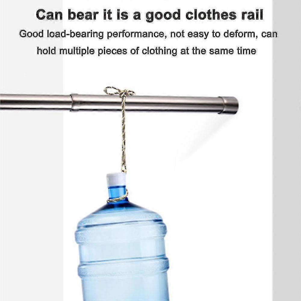 Adjustable Closet Rod Stainless Steel Clothes Rod Slide | Fruugo UK