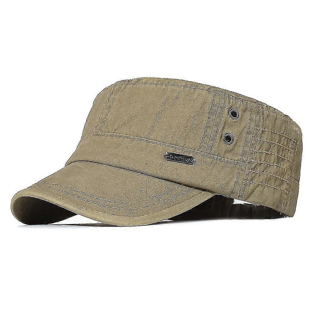 Washed Cotton Military Caps Men Cadet Army Cap Unique Design Vintage ...