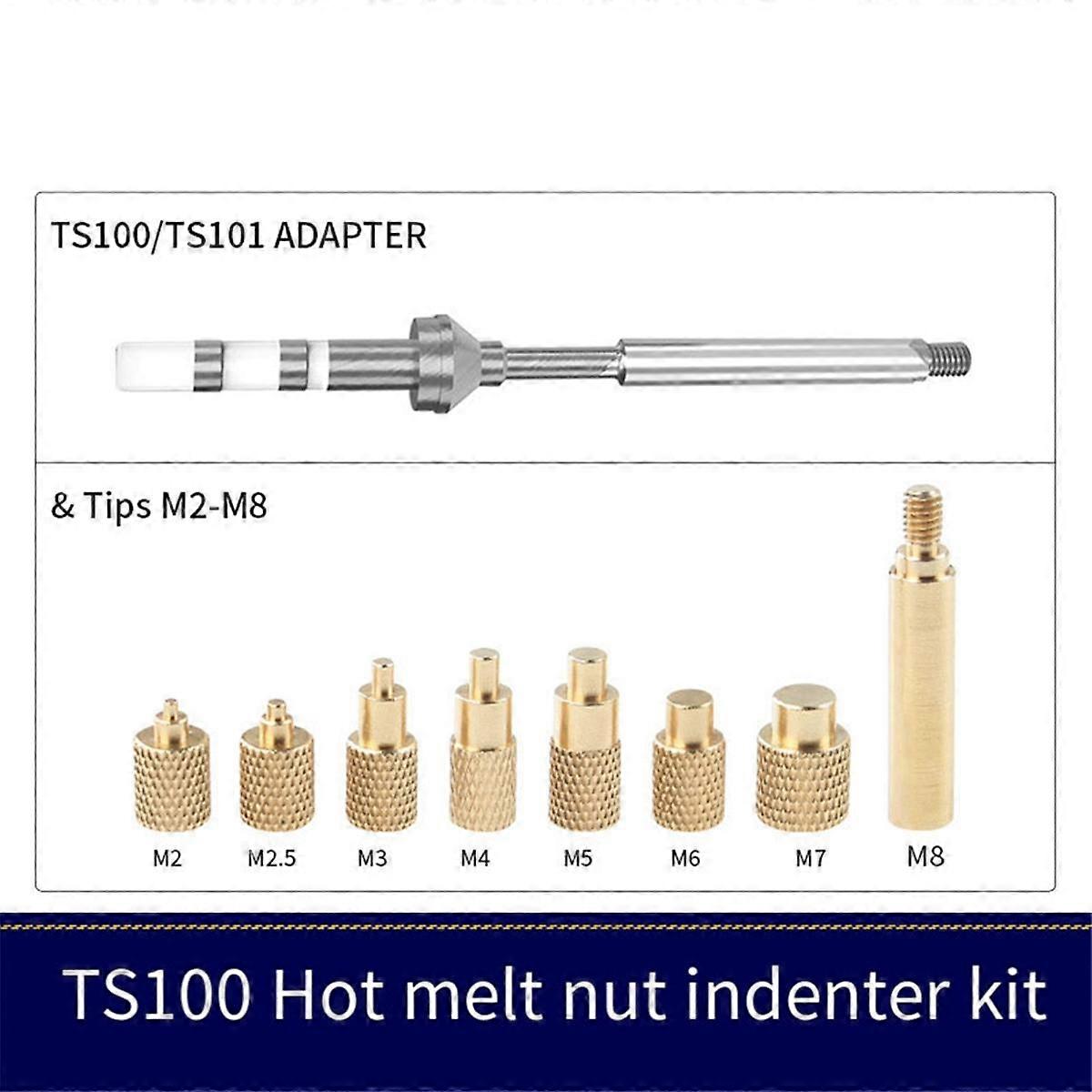 Heat Insert Nut Iron Tip TS100 Soldering Iron Tip Insert Internal ...