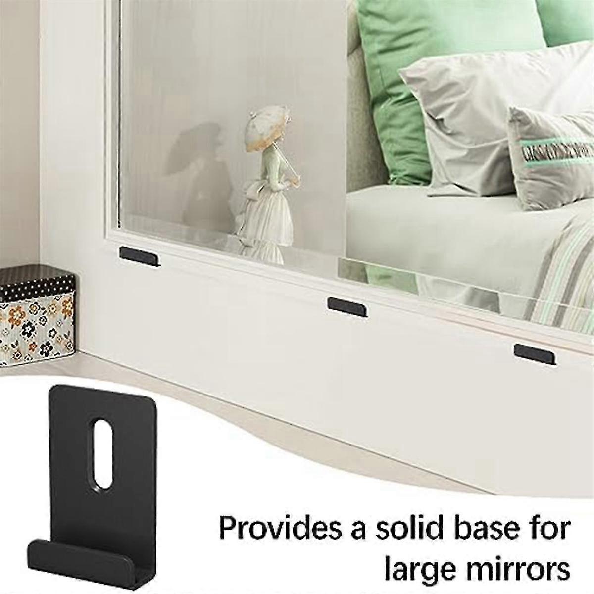 10pcs Metal Mirror Clips Wide Channel Mirror Hanger Clip Kit Large ...