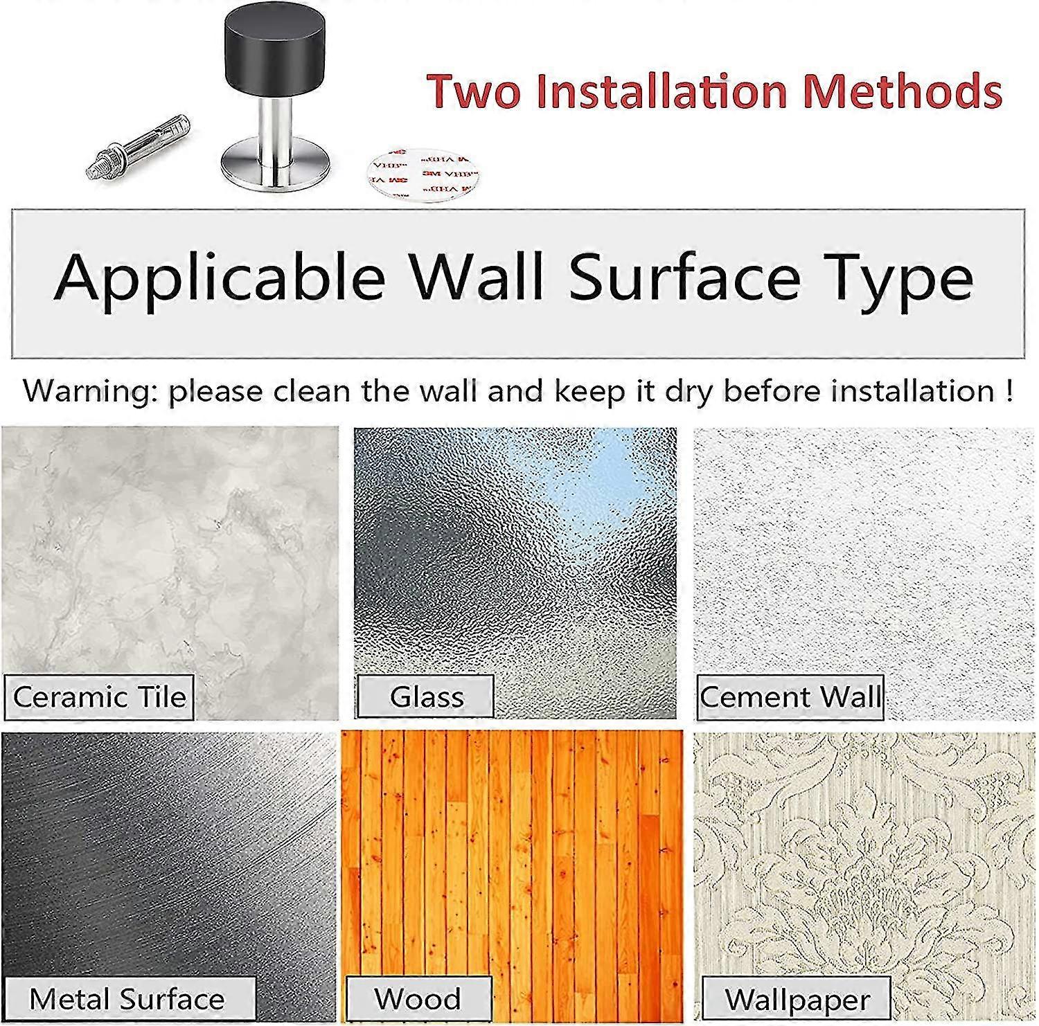 Set Of 4 Self-adhesive Rubber Door Stopper Wall - 3m Wall Buffer As Perfect | Fruugo SE